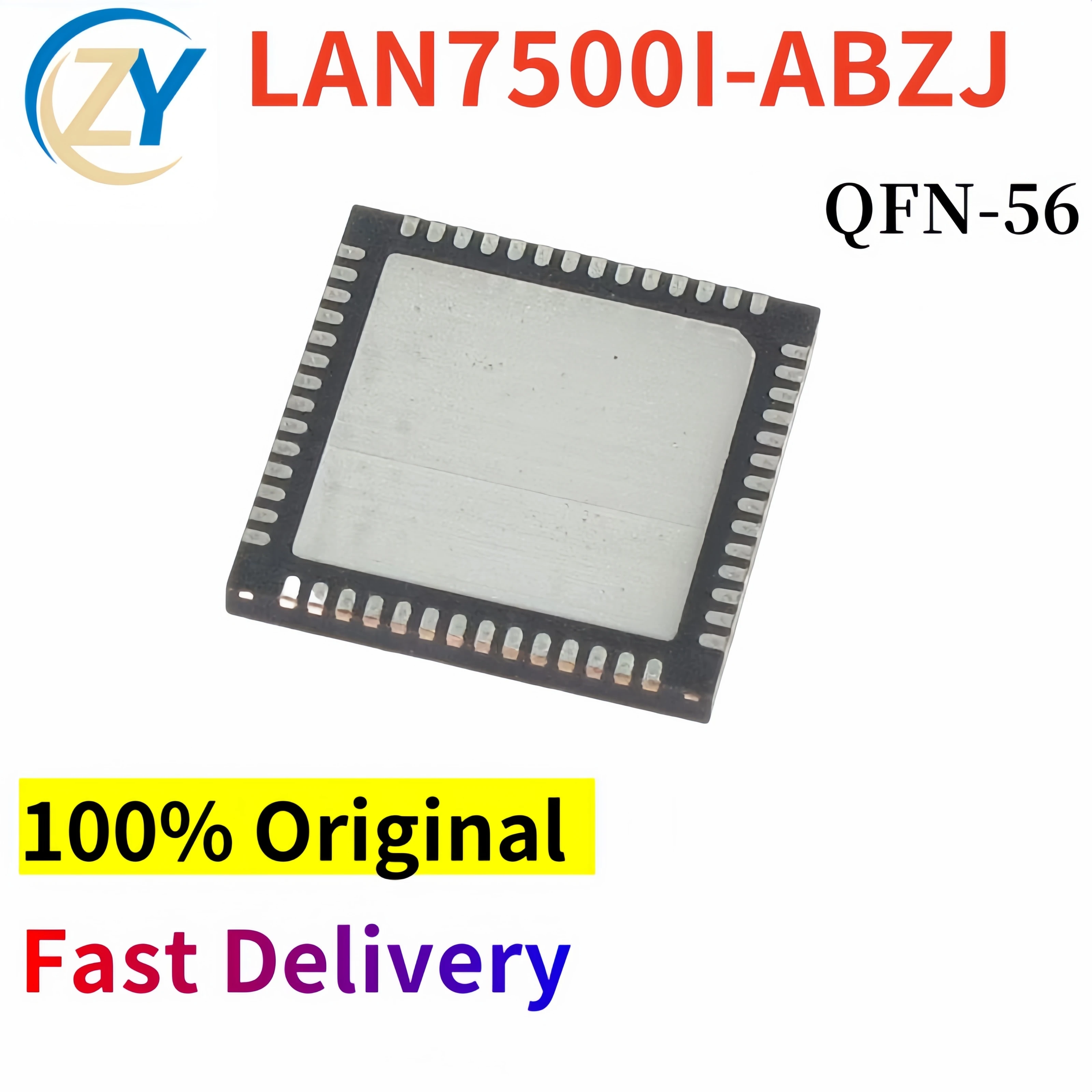 LAN7500-LAN7500I-Interface-IC-LAN7500I-ABZJ-QFN-56-2-25V-3-6V-100 ...