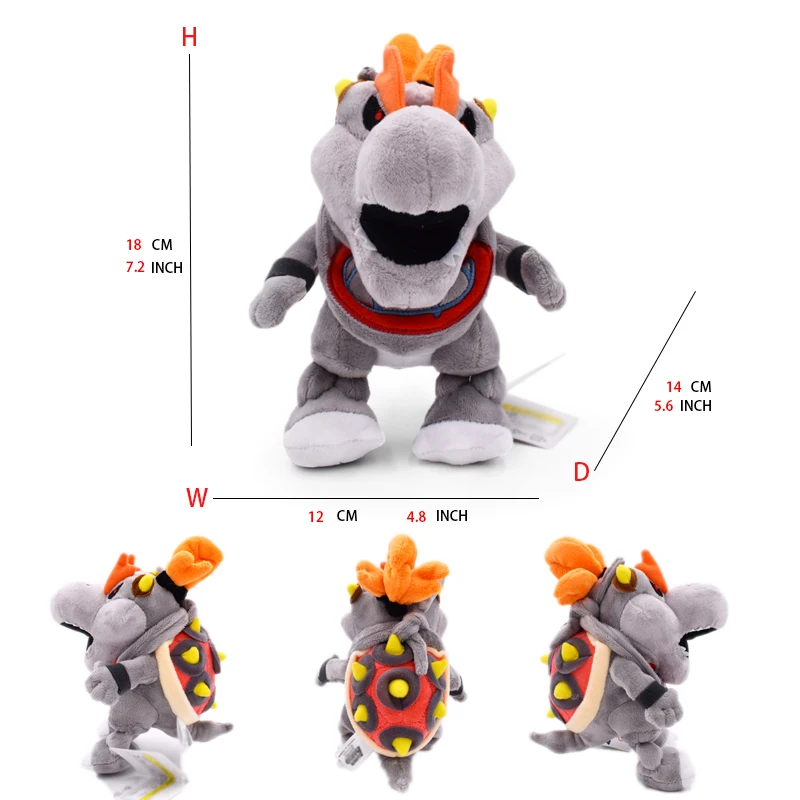 Bowser Mario Plush Toys King K.Rool Meowser Female Bowser Cartoon Game ...