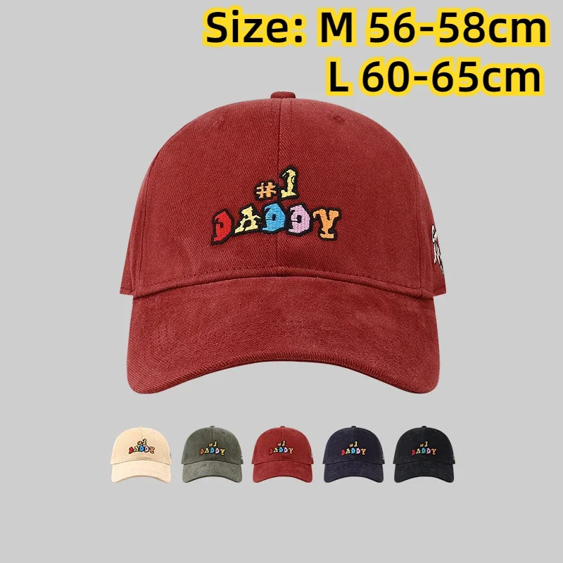 XXL-Big-Size-Baseball-Caps-DADDY-Letters-Big-Head-Soft-Cotton-Extra ...