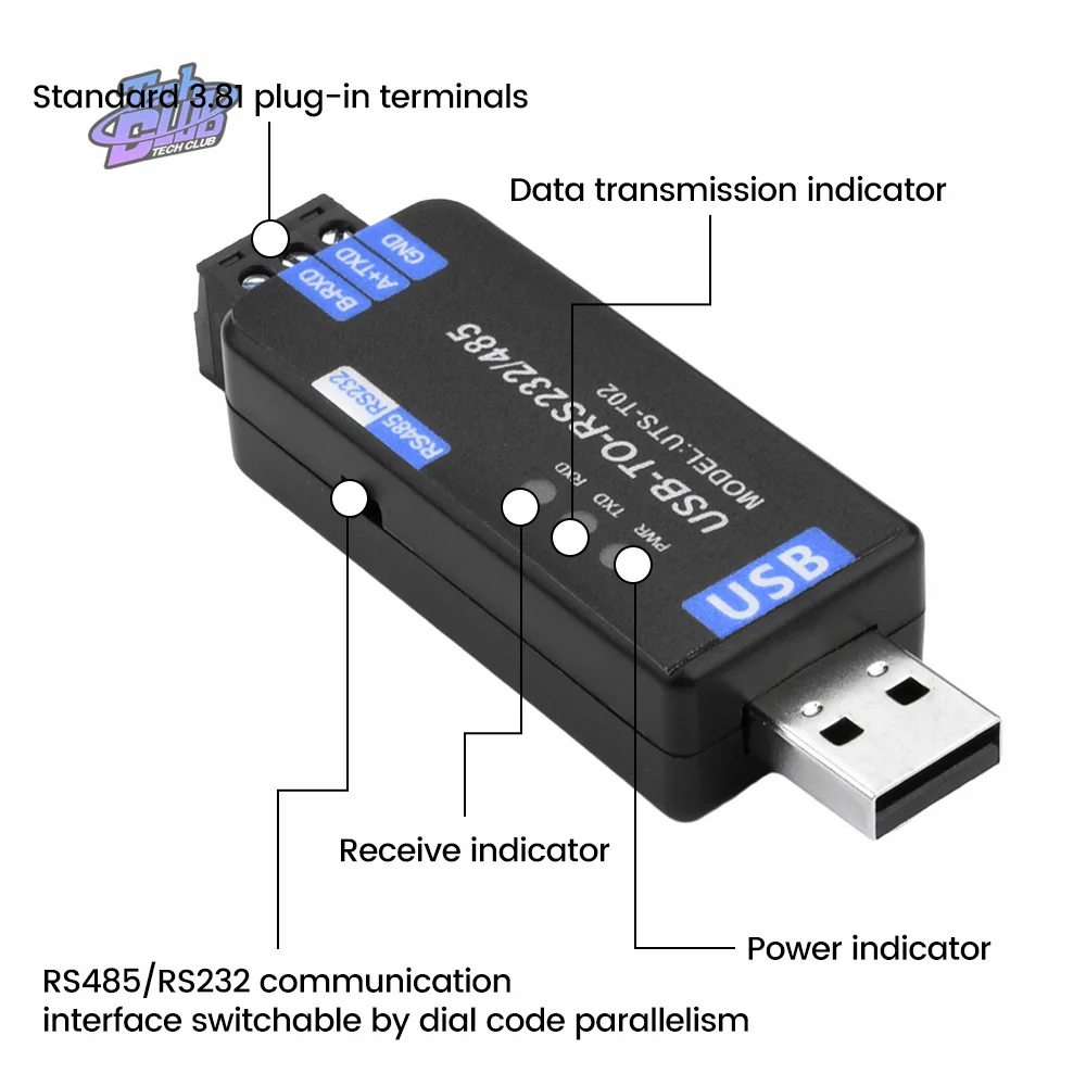 USB-To-TTL-Converter-Uart-Free-Driver-Type-c-Module-USB-Multi-Channel ...