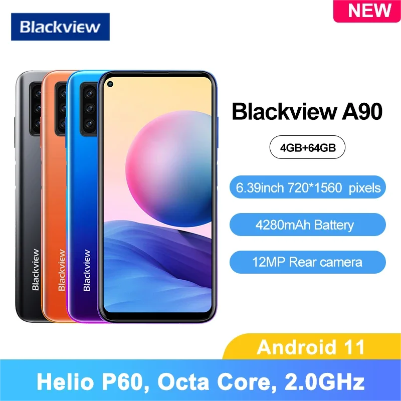 Blackview-A90-Celular-4G-64GB-Helio-P60-Octa-Core-4280mAh-6-39-Polegada ...