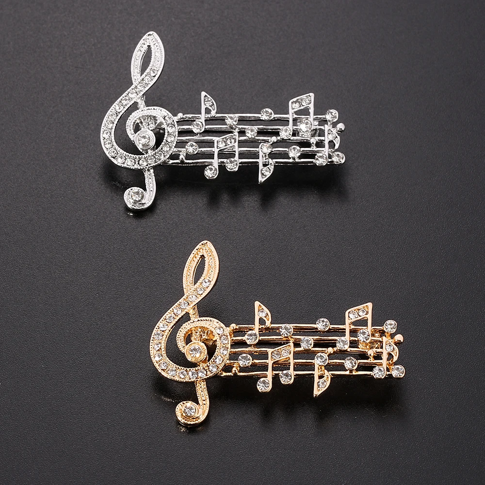 Classic-Gold-Silver-Color-Crystal-Music-Note-Brooches-Lapel-Badges ...