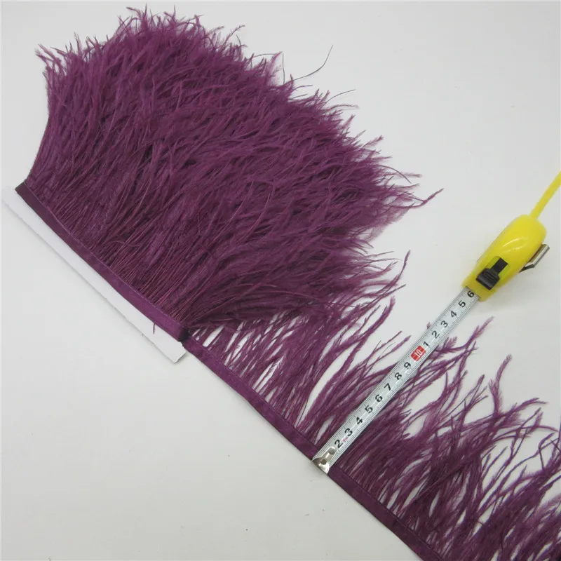 PLUME DE DECORATION,YELLOW-2 yards--Plumes'autruche 10 yards avec ruban ...