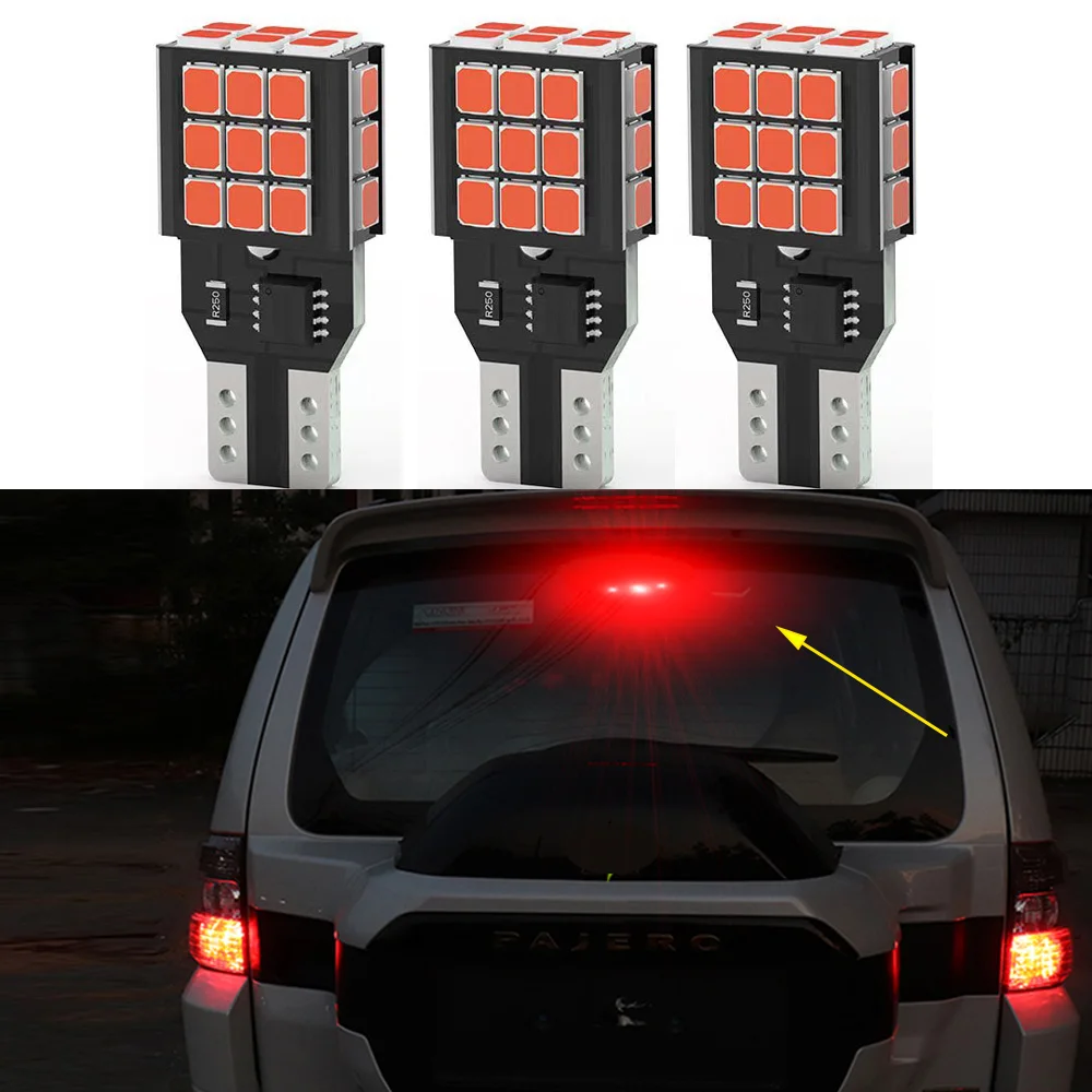 3Pcs High-mounted stop lamp For Mitsubishi Montero Shogun Pajero 4 V80 ...