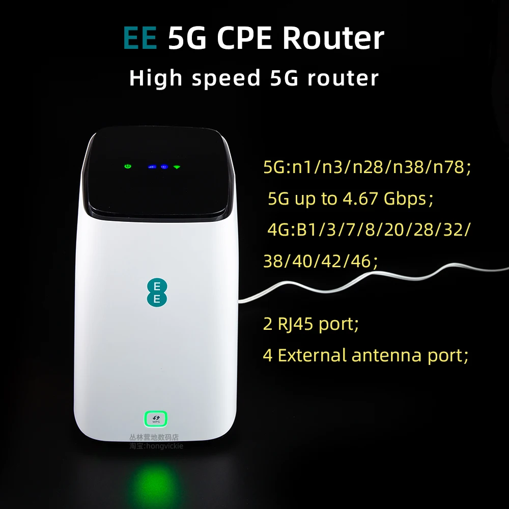 EE 5g Router Wifi6 NR5103 Novo 4.67Gbps HUAWEI 5G CPE H112-370 H122-373 Com Slot Para Cartão Sim