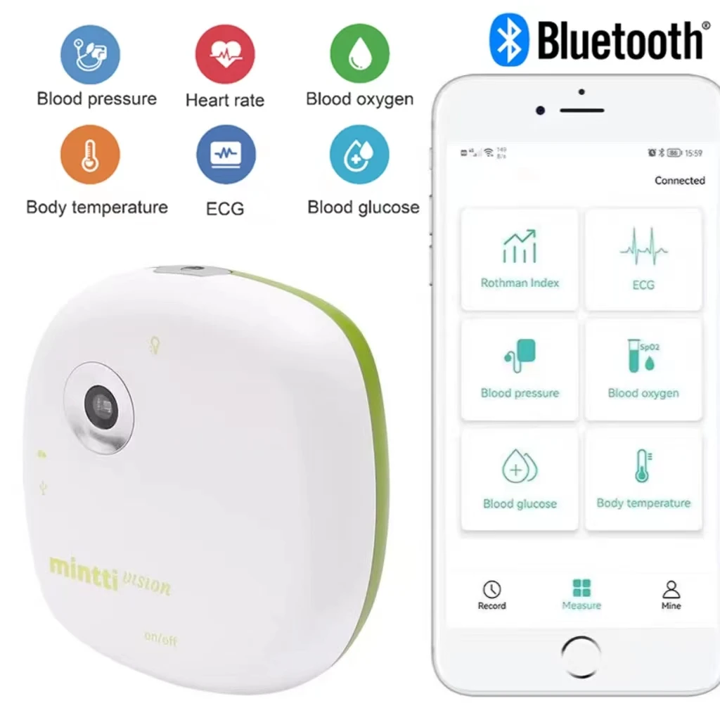 All-in-one Health Monitor Blood Pressure Monitor Device Blood Glucose ...