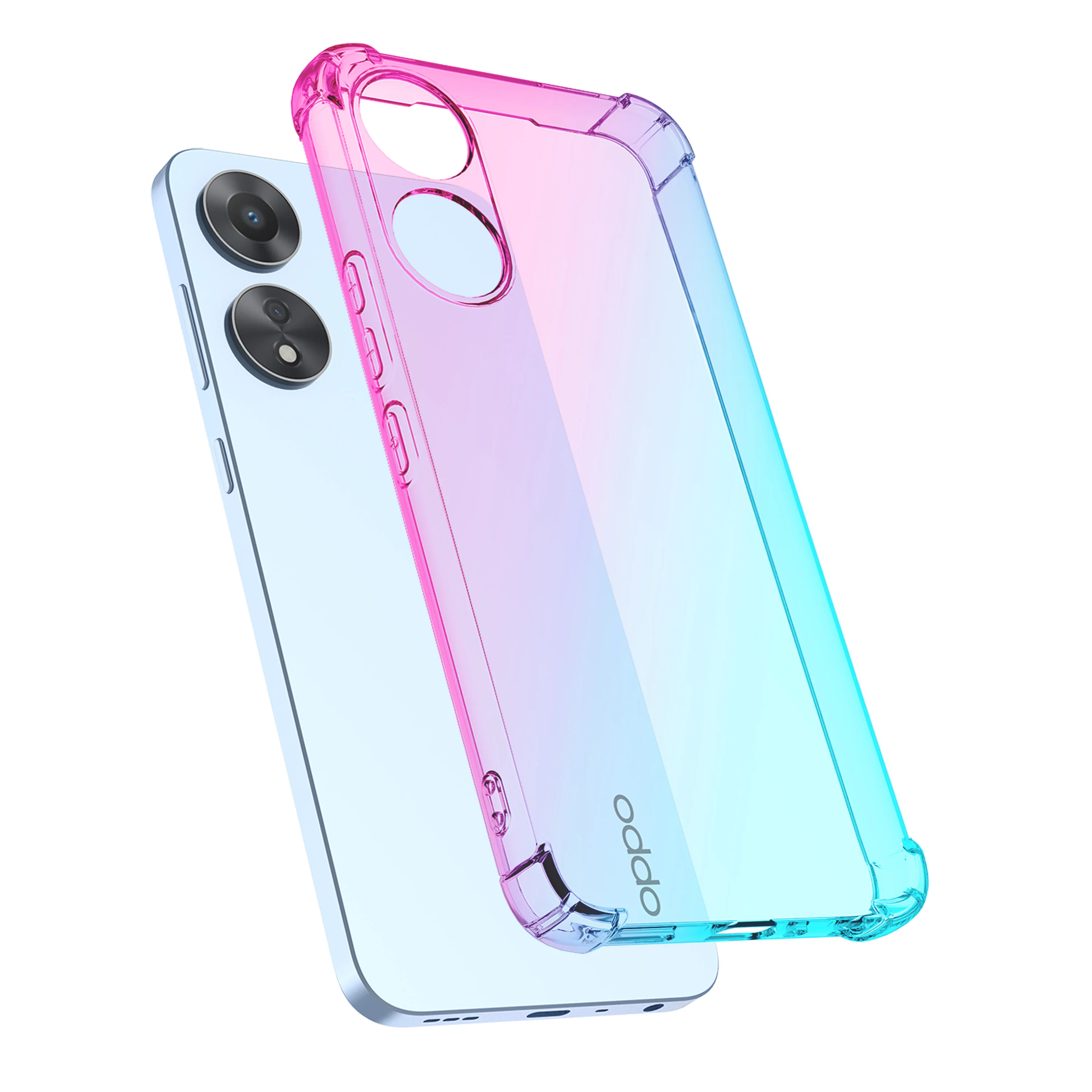Gradient-Color-Transparent-Case-for-Oppo-A78-4G-A98-5G-A58-4G-A96-A76 ...