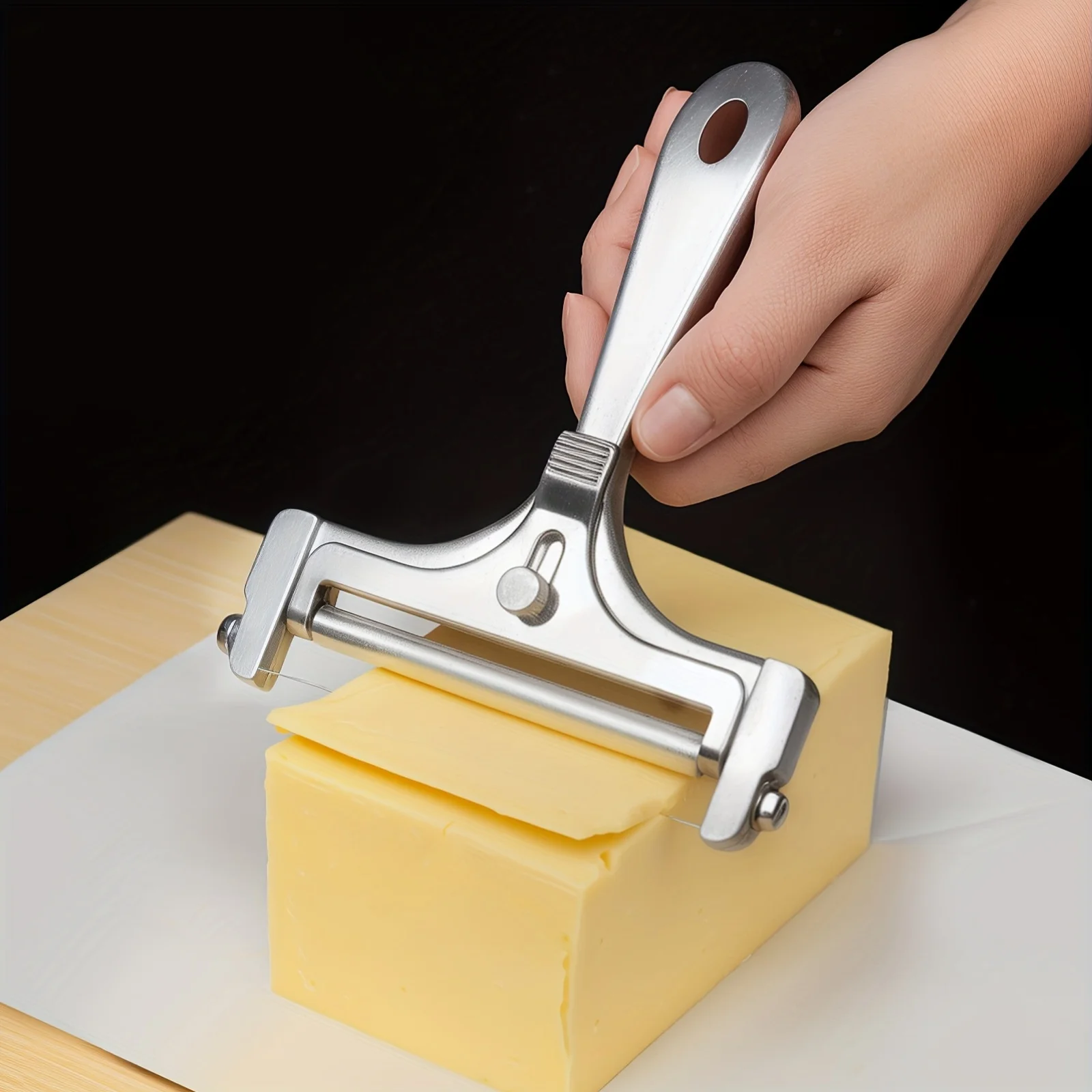 1Pc Adjustable Cheese Slicer - Easy-to-Use, Perfect Slicing Every Time ...