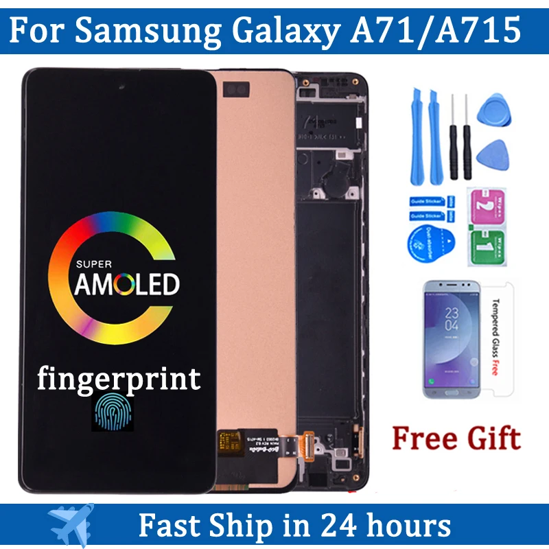 Super AMOLED Display For Samsung Galaxy A71 Lcd Touch Screen Digitizer ...