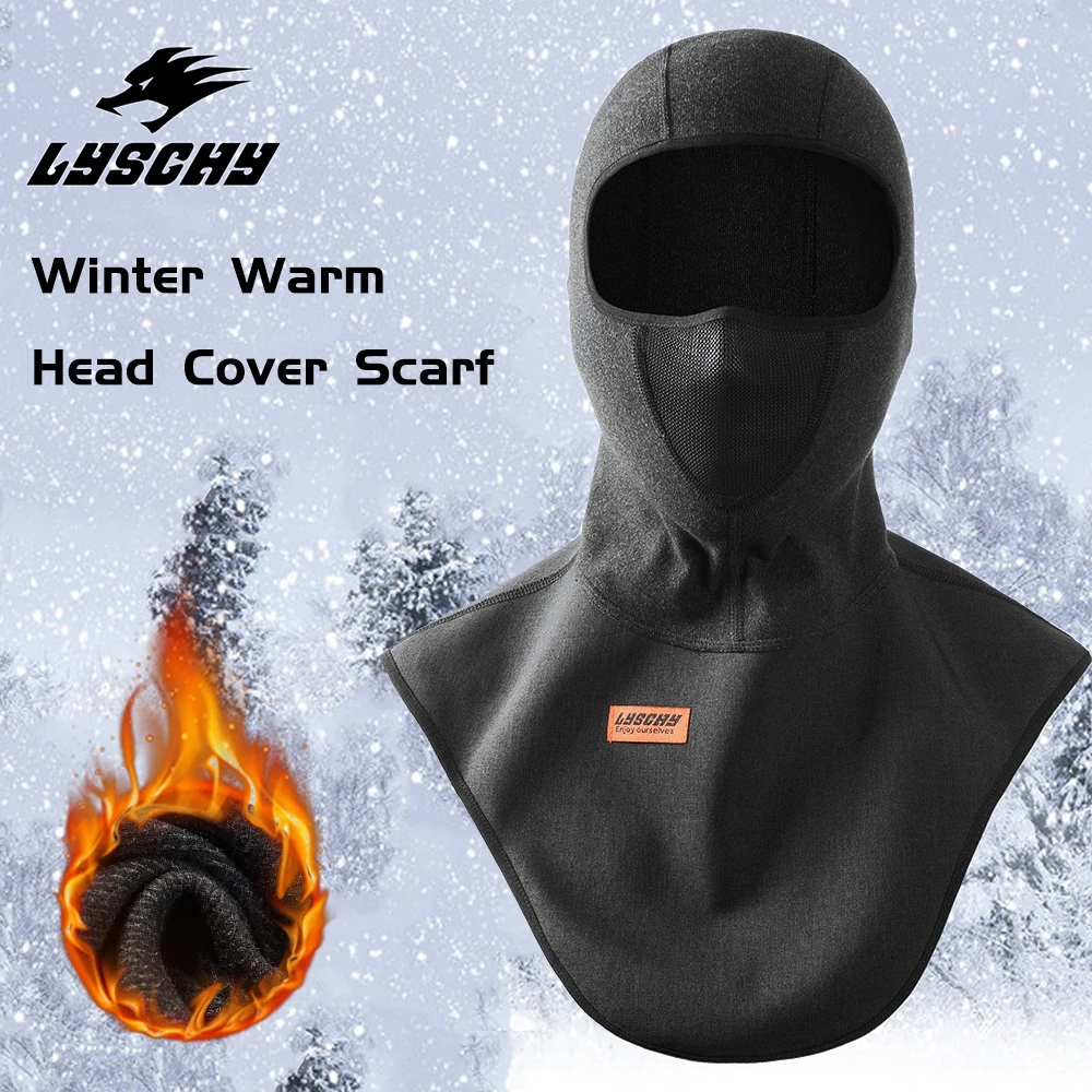 Winter Motorcycle Mask Fleece Thermal Face Mask Plus Velvet Warm Liner ...