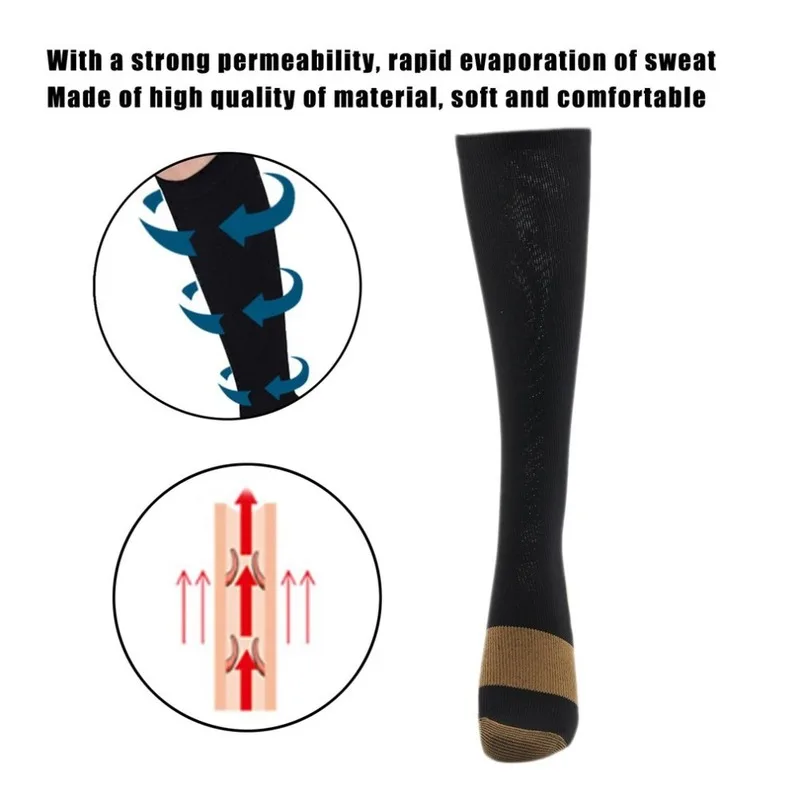 Knee high Elastic Stockings with Open Toecompression Stockings for ...
