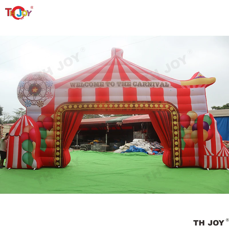 7m/10m Wide Giant Inflatable Circus Arch Gate Advertising Clown Theme ...