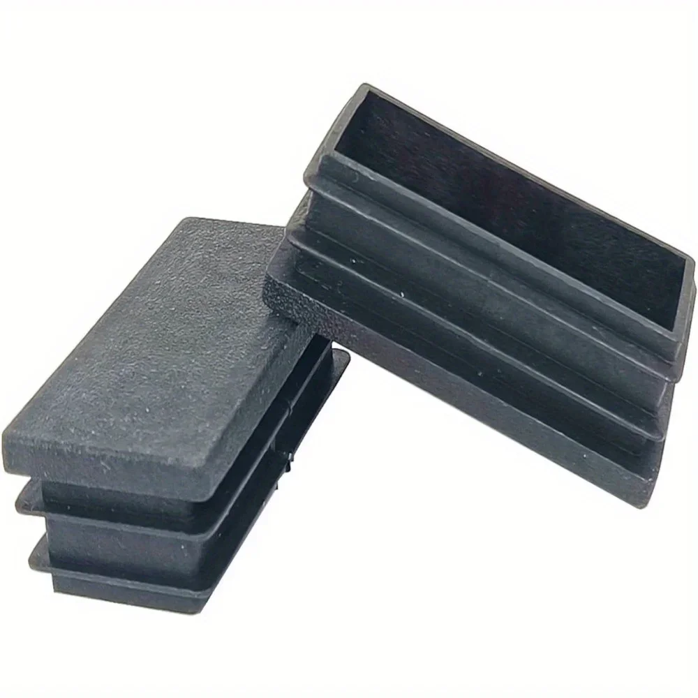 20mm×40mm Black Furniture Cover Rectangle Chair Leg End Cap Insert ...