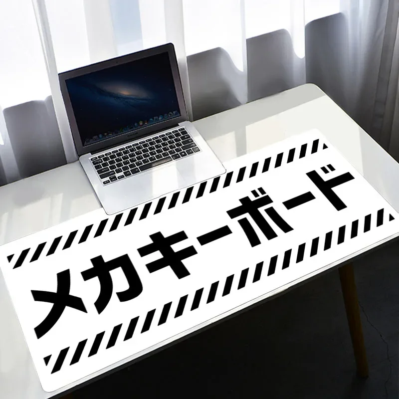 White-Mouse-Pad-Red-Pc-Gamer-Japanese-Mousepad-Gamer-Black-Computer ...