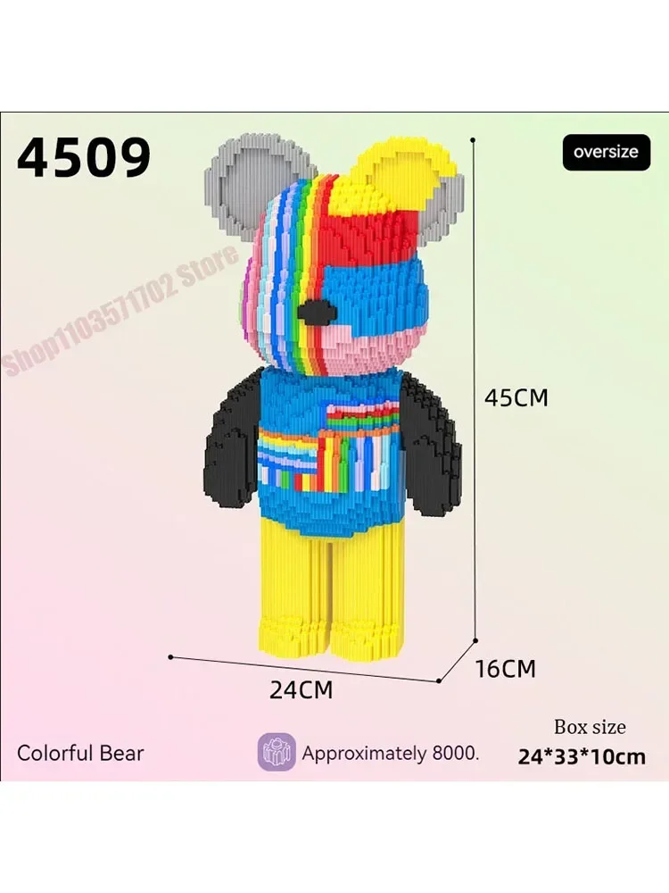Cartoon-Mini-Love-Violent-Bear-Bearbrick-Colour-Model-with-Light ...