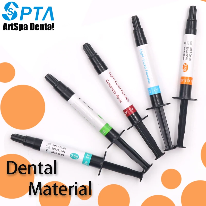 Dental-Resin-Acrylic-Flowable-LightCuring-A1-A2-A3-A3-5-Syringe ...