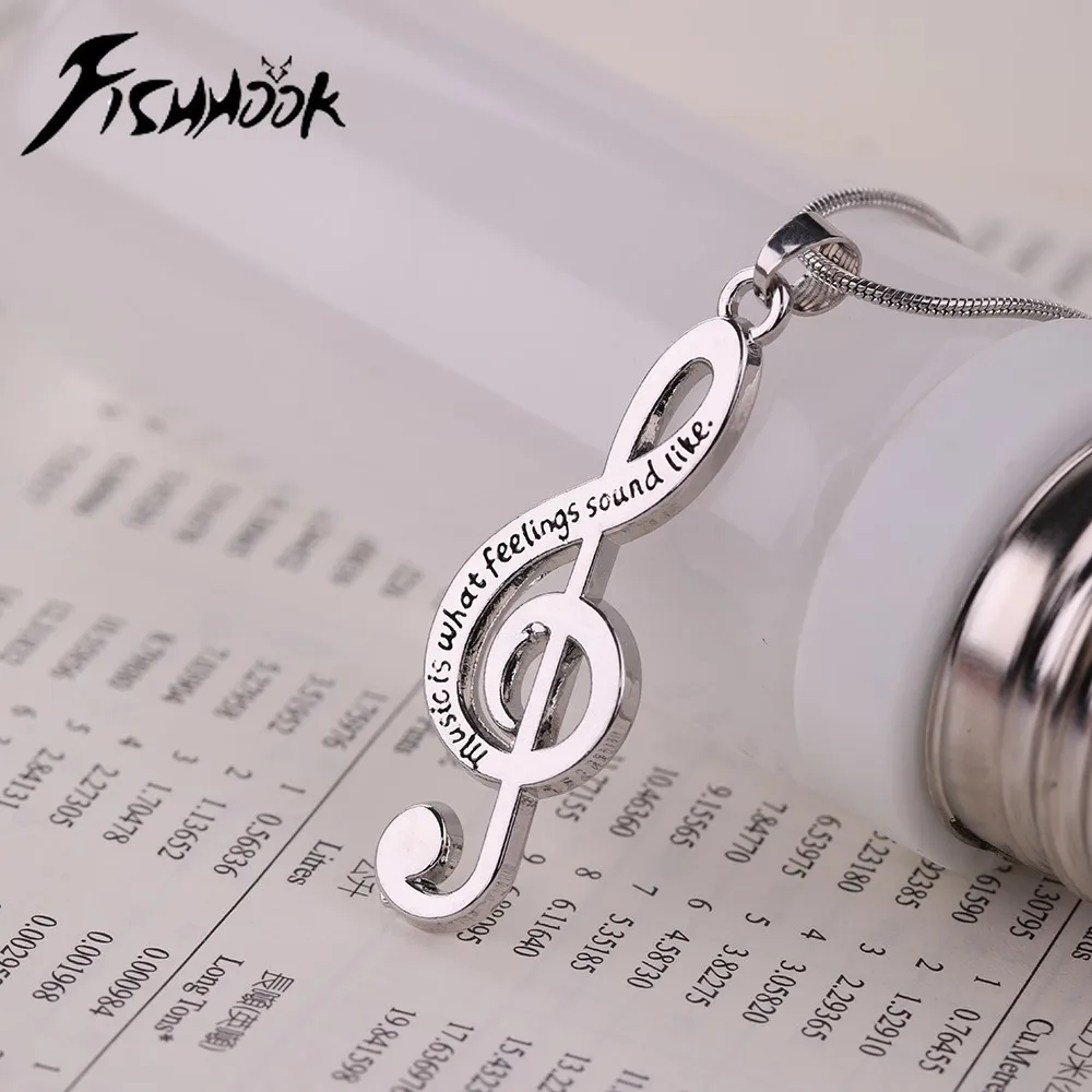 Stainless Steel Pendant Art Jewelry | Stainless Steel Music Note ...