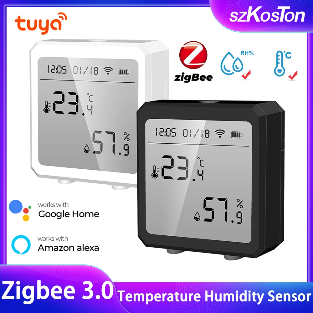 Temperature Humidity Sensor | Wireless Thermometer - Zigbee3.0 Smart ...