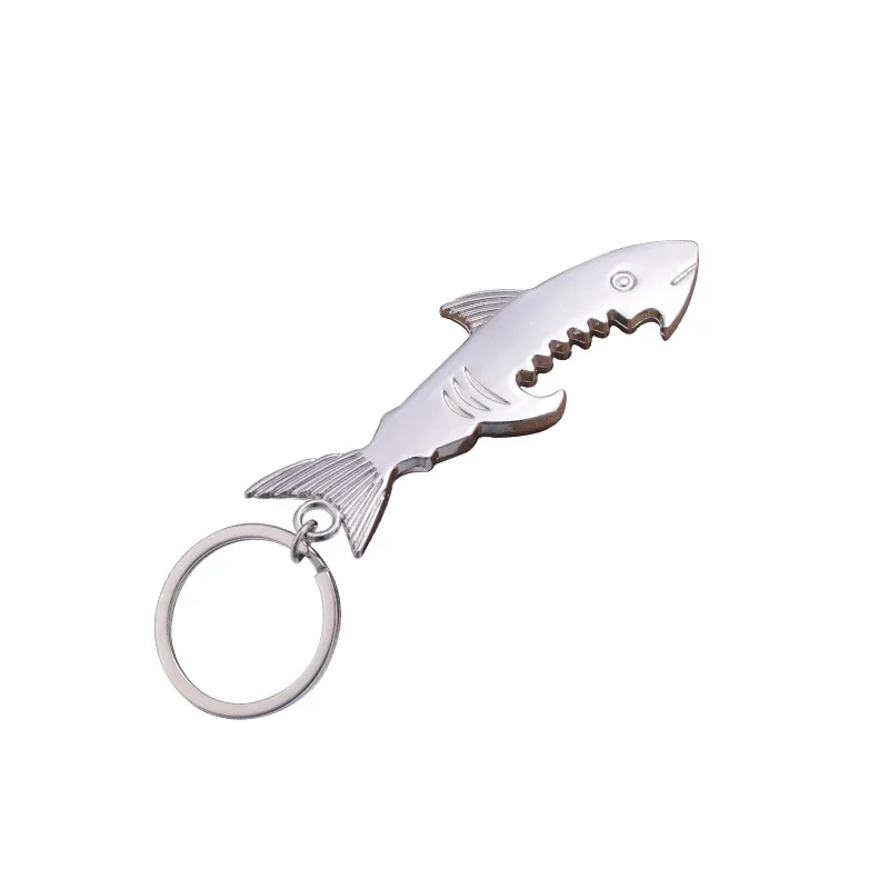 Shark Keychain Bottle Opener Fish Beer Bottle Opener Keychain Charms ...