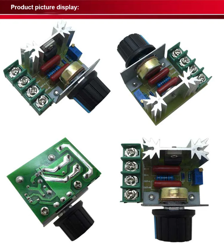 W Silicon Controlled Ac Voltage Regulator High Power Motor Speed ...
