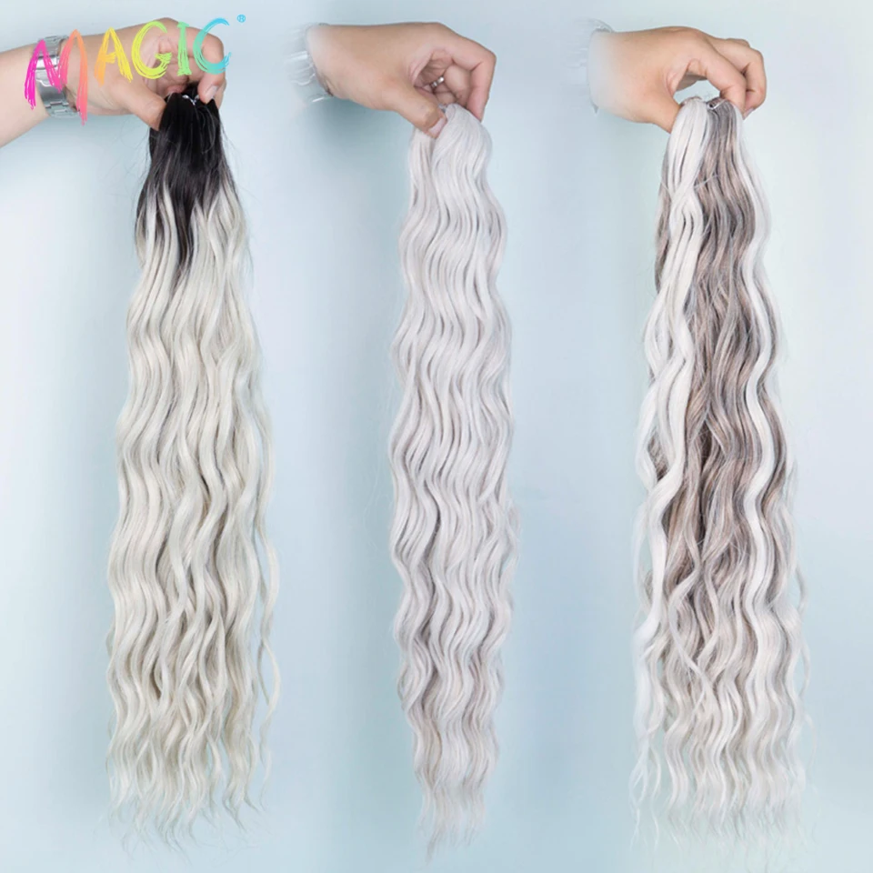 Magic-Synthetic-Hair-Loose-Deep-Wave-Braiding-Hair-Extensions-24-Water ...