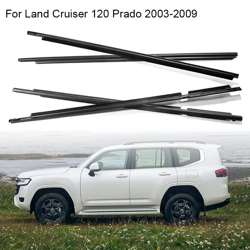4Pcs Window Rubber Trim For Toyota Land Cruiser 120 Prado 2003-2009 for ...