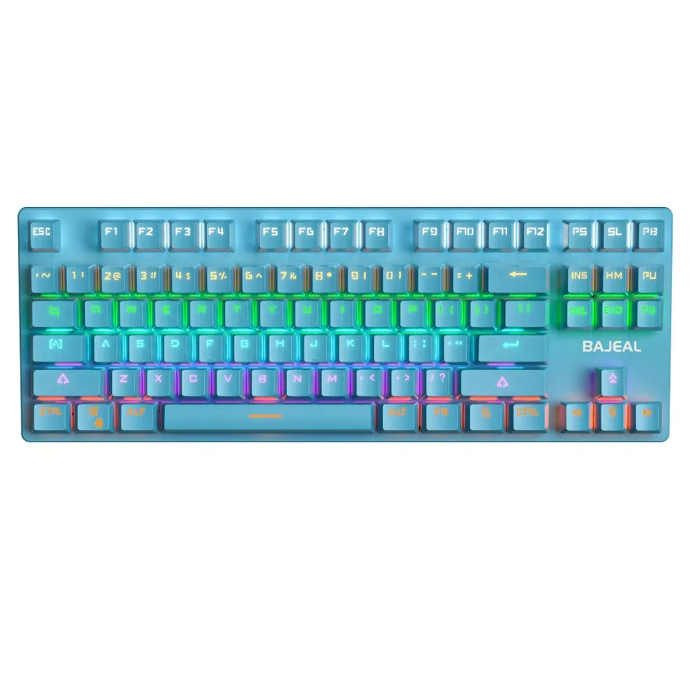 5pcs K300 Real Mechanical Keyboard 87 Key Green Axis Pluggable Shaft ...