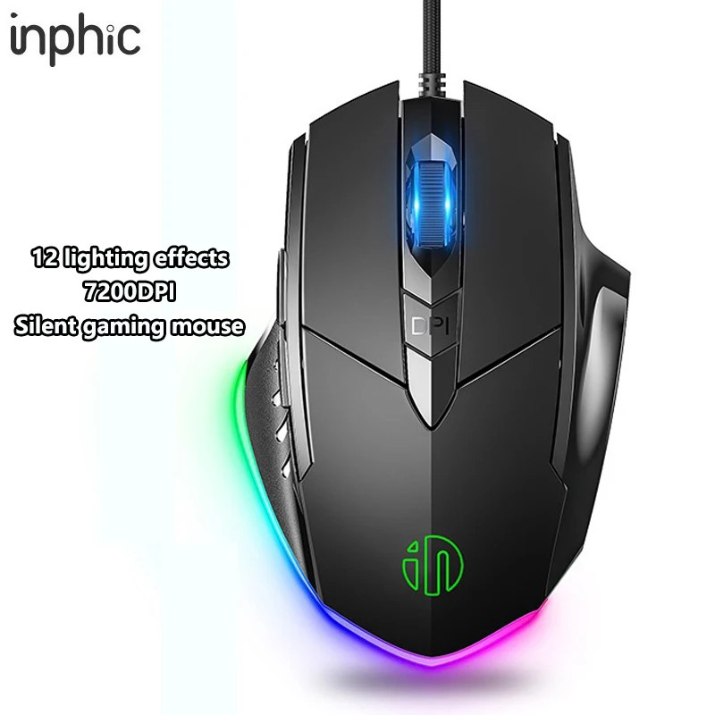 Inphic-Wired-Gaming-Mouse-Six-button-Macro-Programming-Definition-to ...
