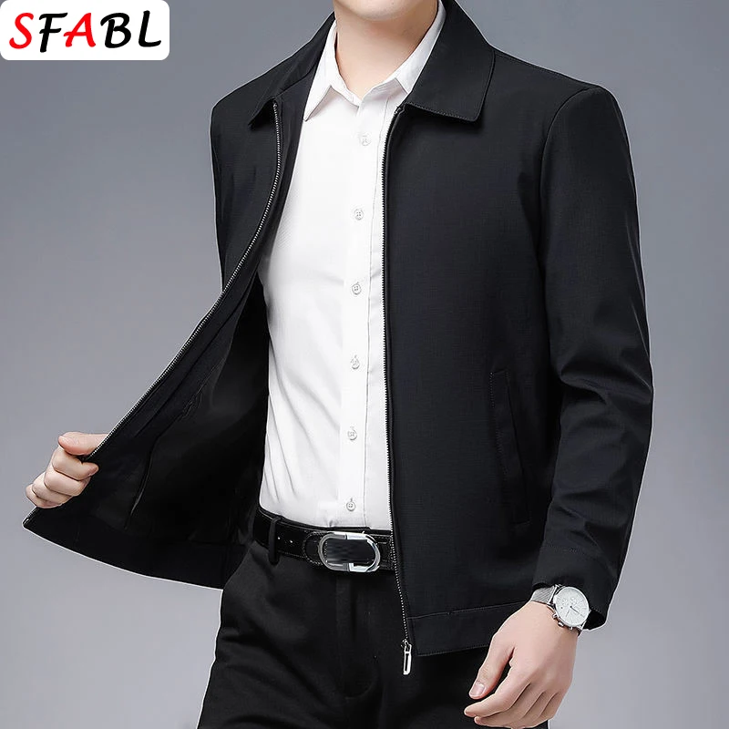 New-Brand-Men-s-Jacket-Turn-down-Collar-Men-s-Jacket-Business-Casual ...