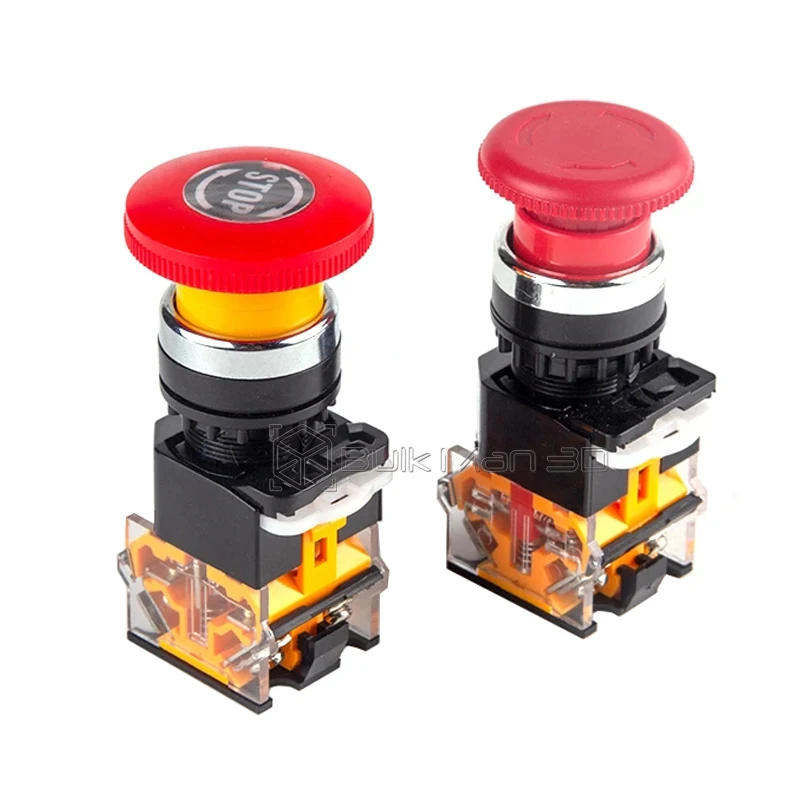 22mm La38 11zs Emergency Stop Self Locking Power Electrical Mushroom