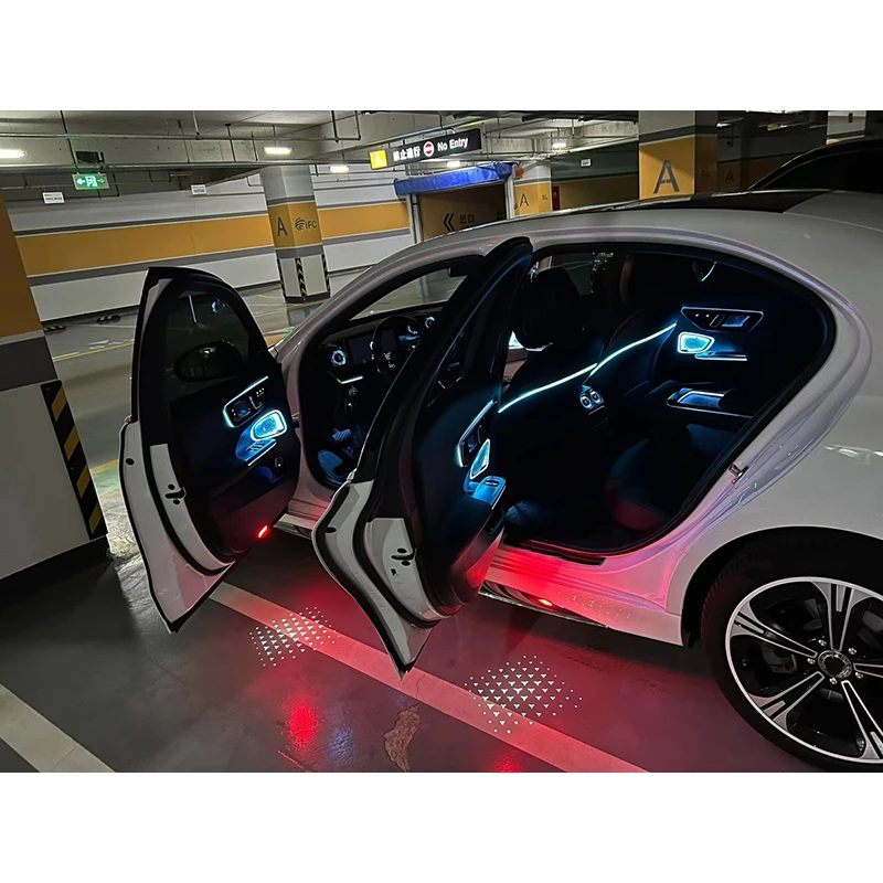 Logo Benz - 2 PCS - Projecteur LED de voiture pour Mercedes Benz ...