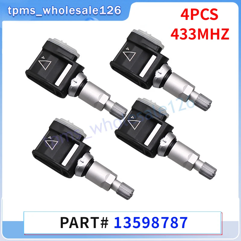 4PCS-TPMS-Car-Tyre-Sensor-13598787-For-Cadillac-ATS-CTS-Chevrolet ...