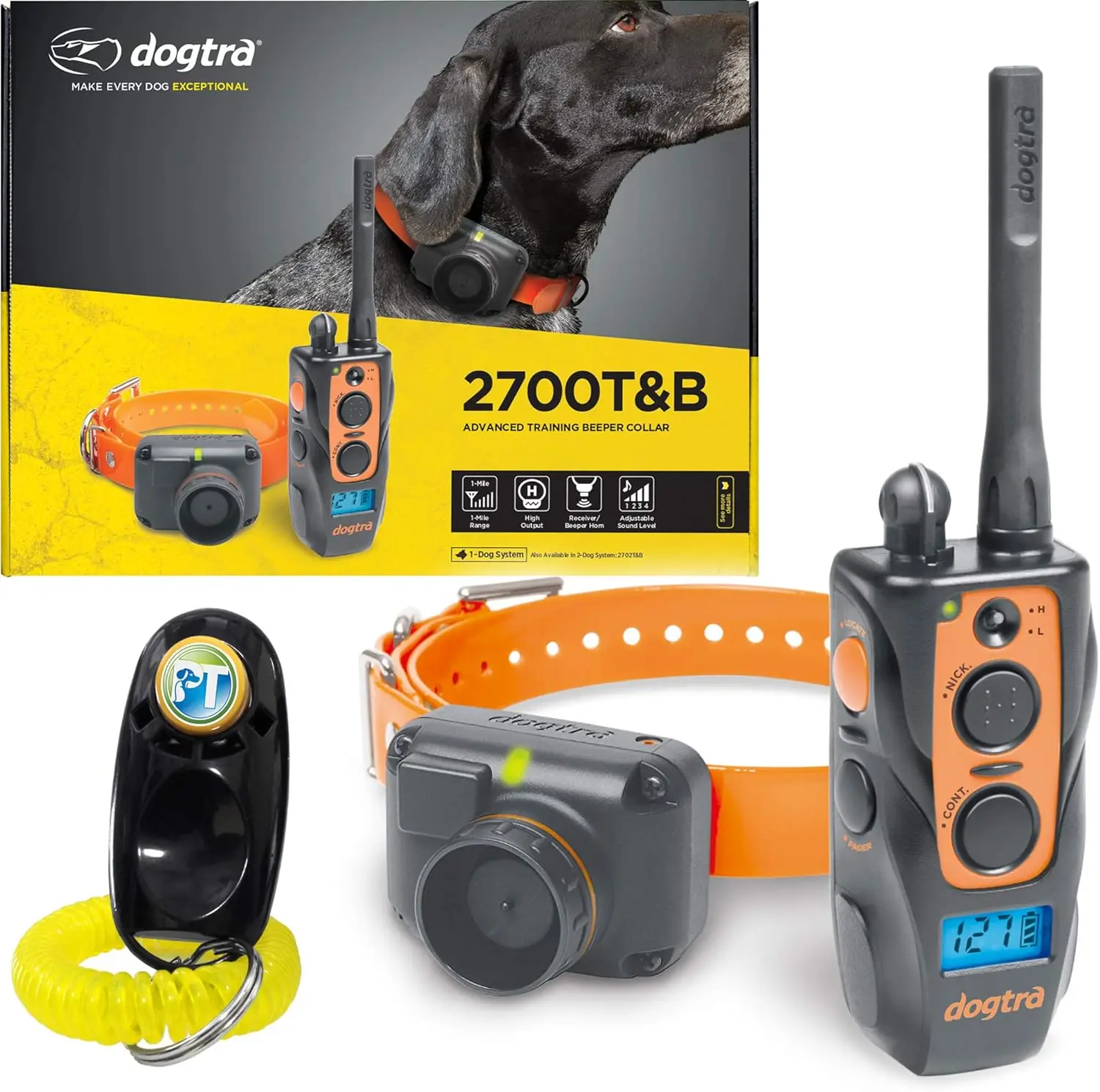 2700-T-B-1-Dog-Remote-Training-and-Beeper-Collar-1-Mile-Range-Fully ...