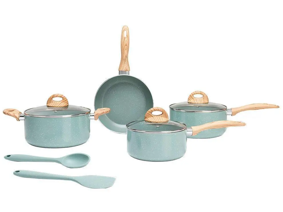 Green Aluminum Brinox Cookware Set 6 Pieces - AliExpress 15