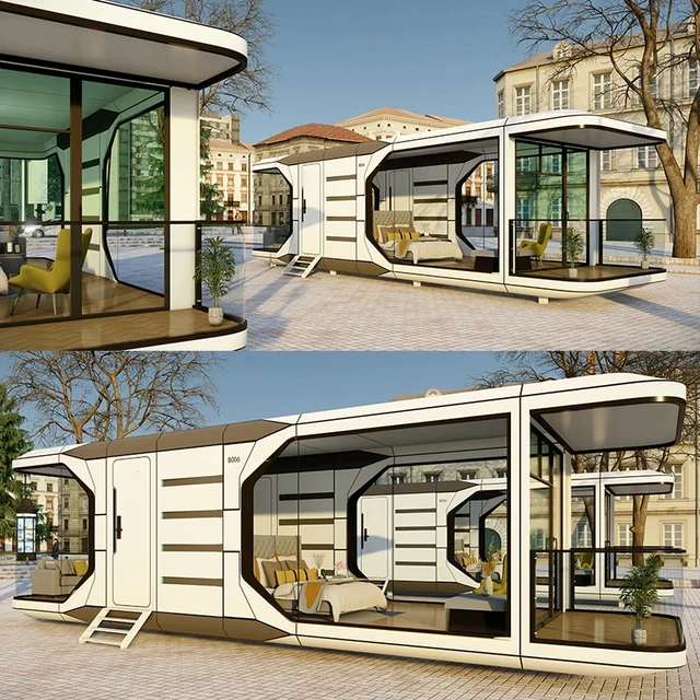 Pod Space Room Space Capsule Mobile Home Gigh-End Hotel Smart Star Room ...