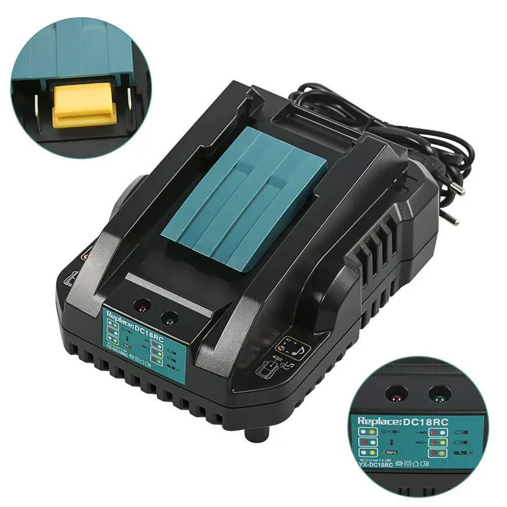 リチウムイオン電池充電器,14.4V,1860,l1840,bl1830,1820,bl1415,bl1440,dc1818rc