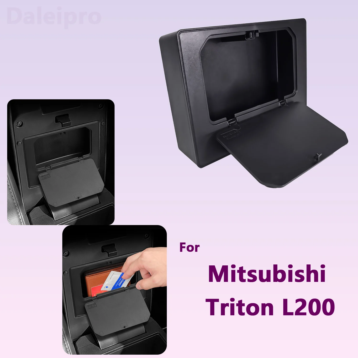 For Mitsubishi Triton L200 2025 2024 Hidden Storage Box Armrest Storage ...