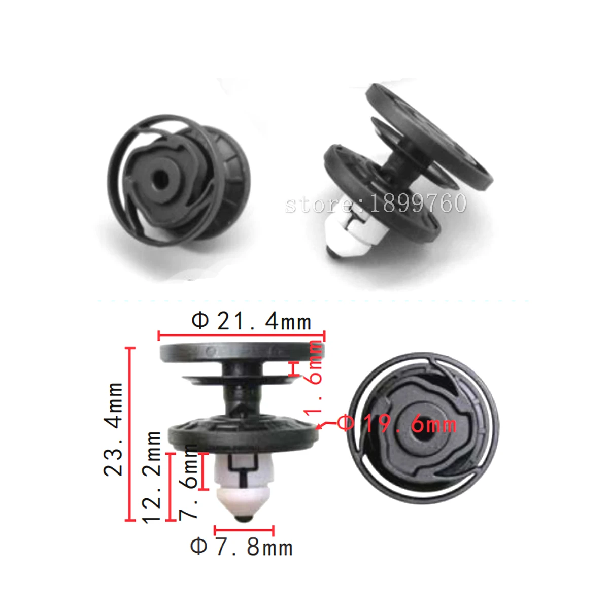 50/100x OEM Front Door Card Clips for VW Transporter T6.1, T-Cross, ID ...