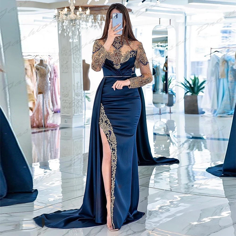 Robe-de-Soir-e-de-Forme-Sir-ne-pour-Femme-Tenue-l-gante-Manches-sulf ...