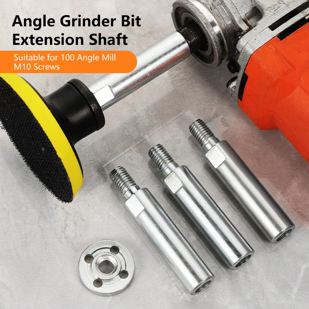 65/80mm Durable Steel Connecting Rod Angle Grinder Bit Extension Shaft ...