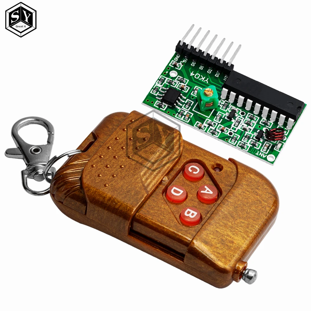 1Set-IC-2262-2272-4-Channel-315Mhz-Key-Wireless-Remote-Control-Kits ...
