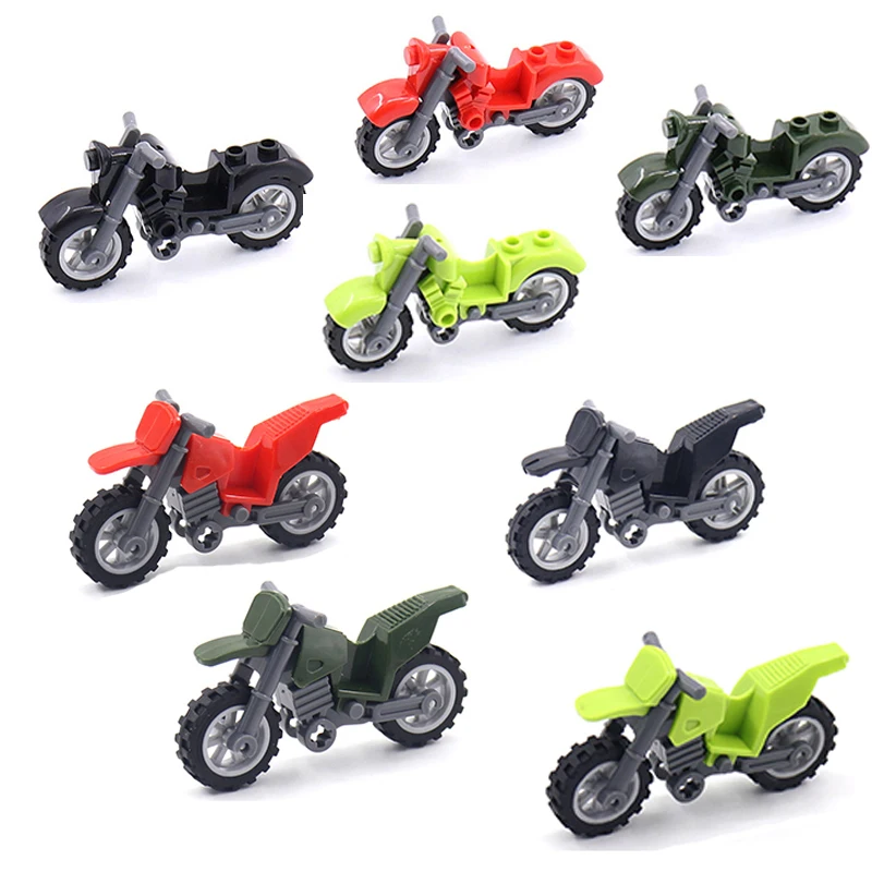 Military-Equipment-Motorcycle-Building-Blocks-Motocross-Sports ...