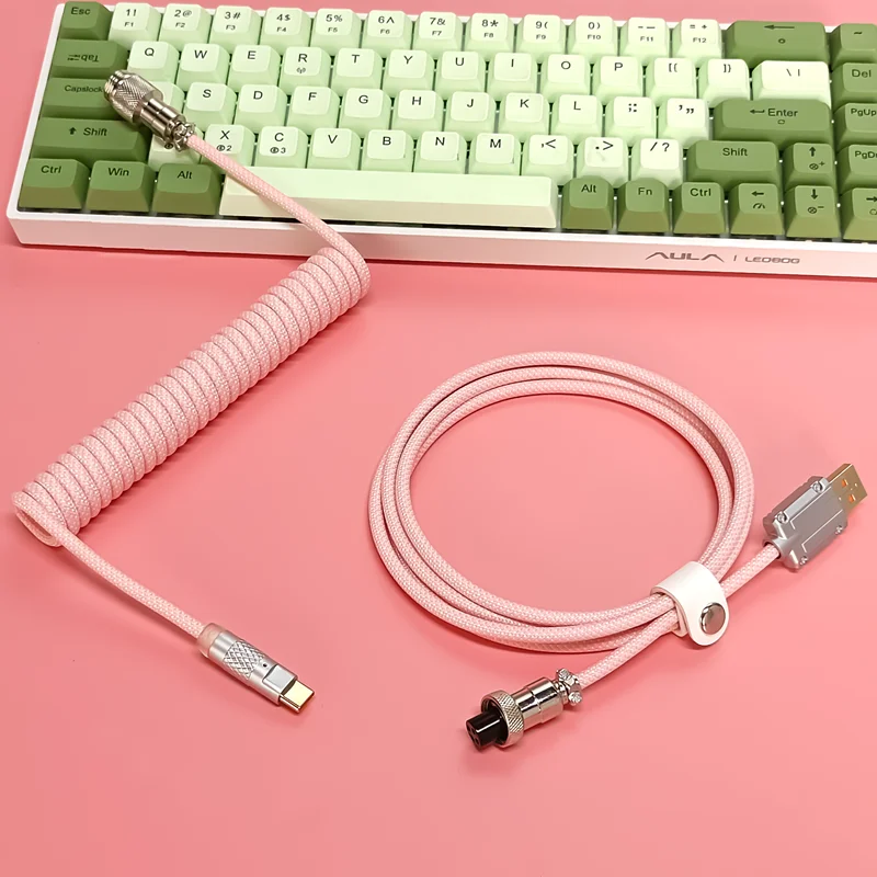 Macaron-Cable-USB-tipo-C-para-teclado-mec-nico-Cable-de-datos-enchufe ...