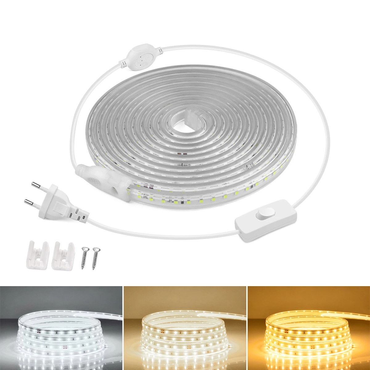 LED-Strip-2835-220V-110V-120LEDs-M-Waterproof-Flexible-LED-Light-Tape ...