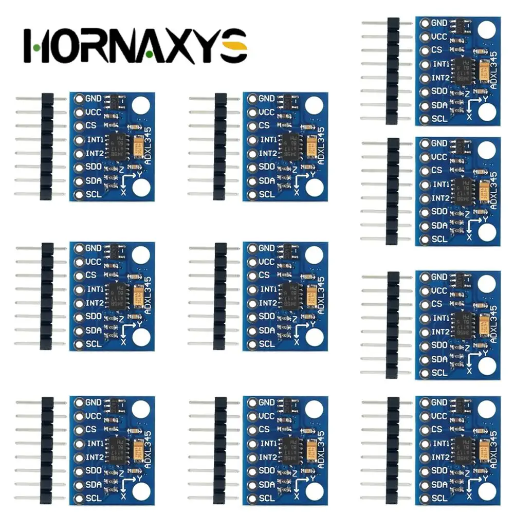 5-10PCS-GY-291-ADXL345-digital-three-axis-acceleration-of-gravity-tilt-module-IIC-SPI ...