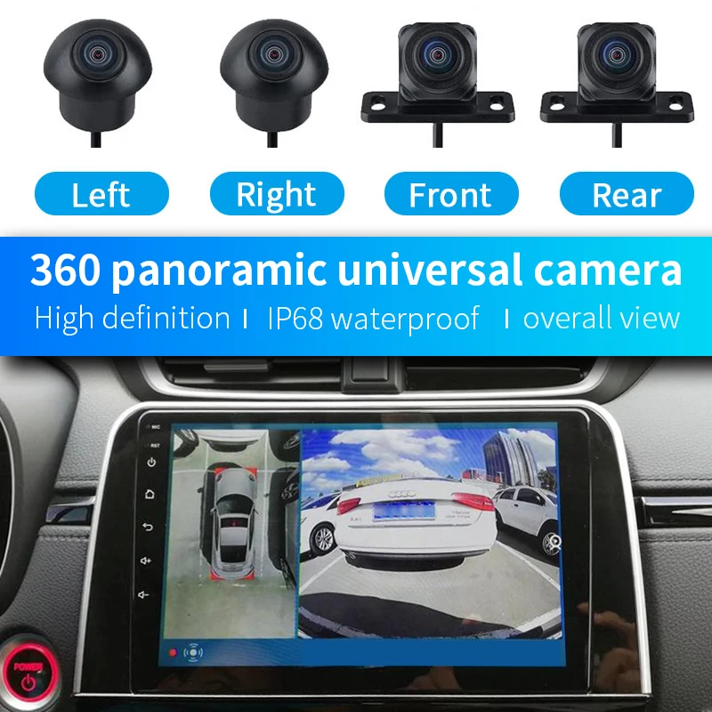 4PCS-360-Car-Camera-1080P-Panoramic-Surround-View-Right-Left-Front-Rear ...