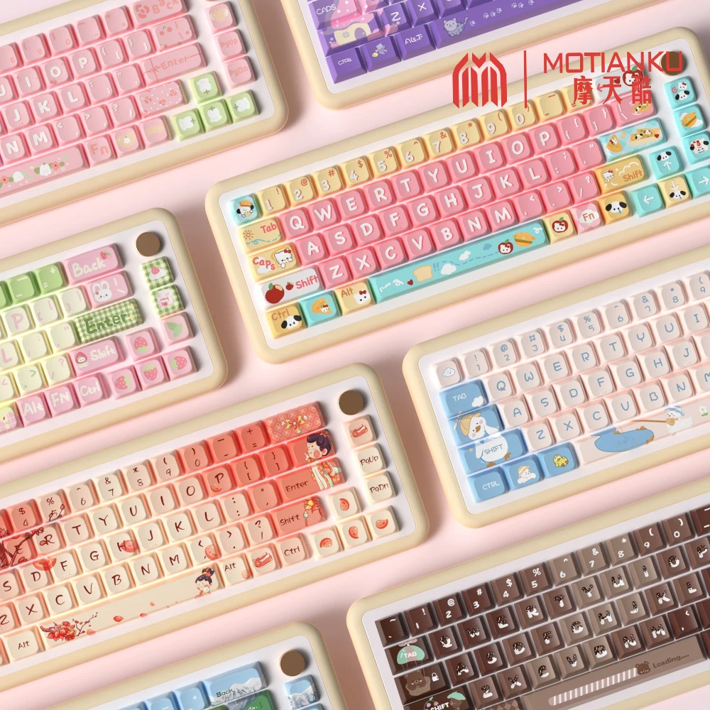 Keycaps-originais-do-tema-para-teclado-mec-nico-Anime-Keycap-perfil-MDA ...