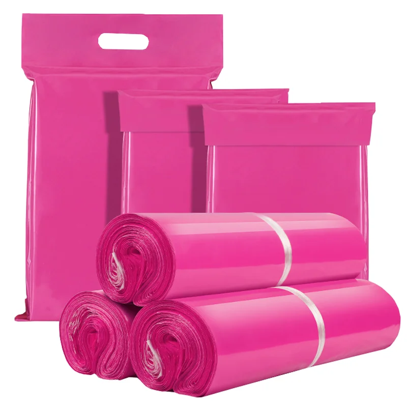 50Pcs-Rose-Red-Poly-Mailer-Shipping-Bags-Waterproof-Mailing-Envelopes ...