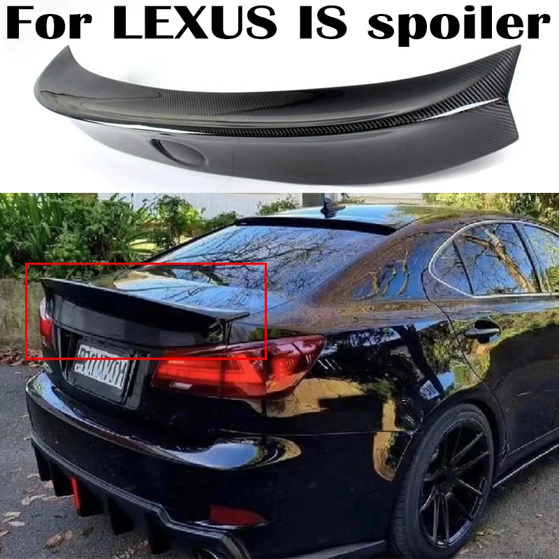 For Lexus IS250 IS300 IS350 Spoiler 2006-2012 High Quality Real Carbon ...