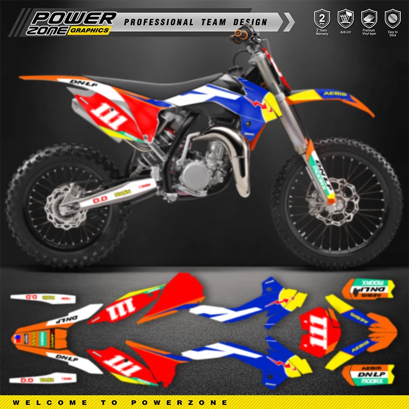PowerZone Custom Team Graphics Backgrounds Decals For 3M Stickers Kit ...